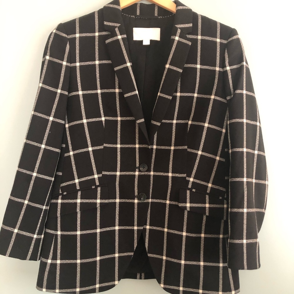Boss - Gorgeous Windowpane Blazer - Black - Gem